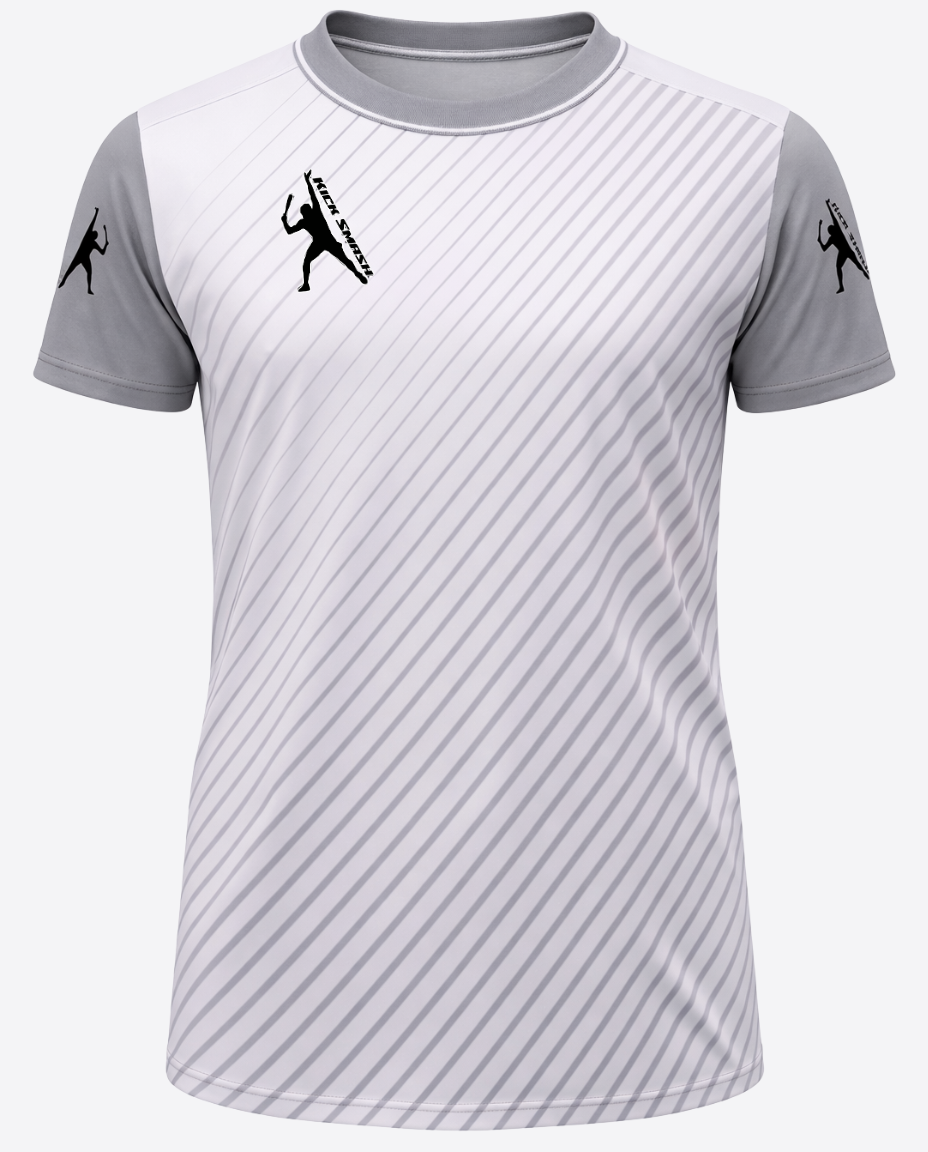 Diagonal Flow Rally Men’s Padel Performance Tee - Kick Smash
